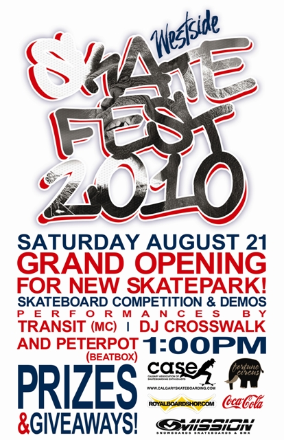 Westside Skatepark Grand Opening - Calgary Association of Skateboarding ...